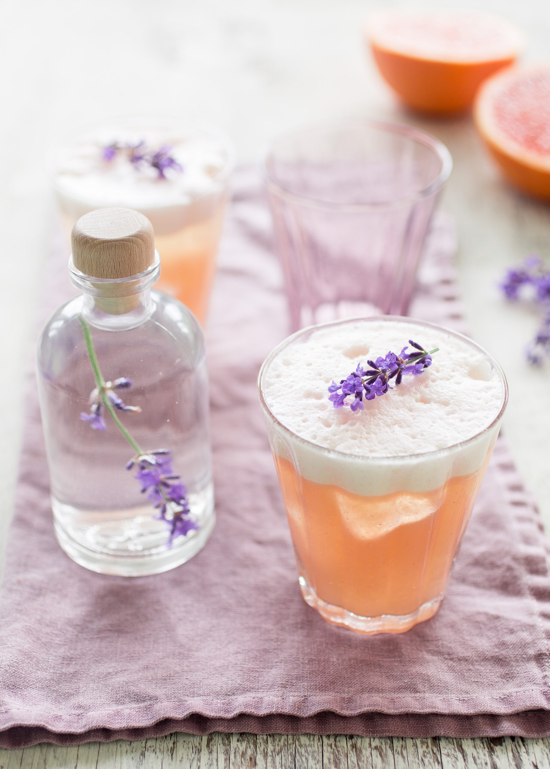 Lavender, Elderflower, and Grapefruit Gin Fizz - Edible Seattle